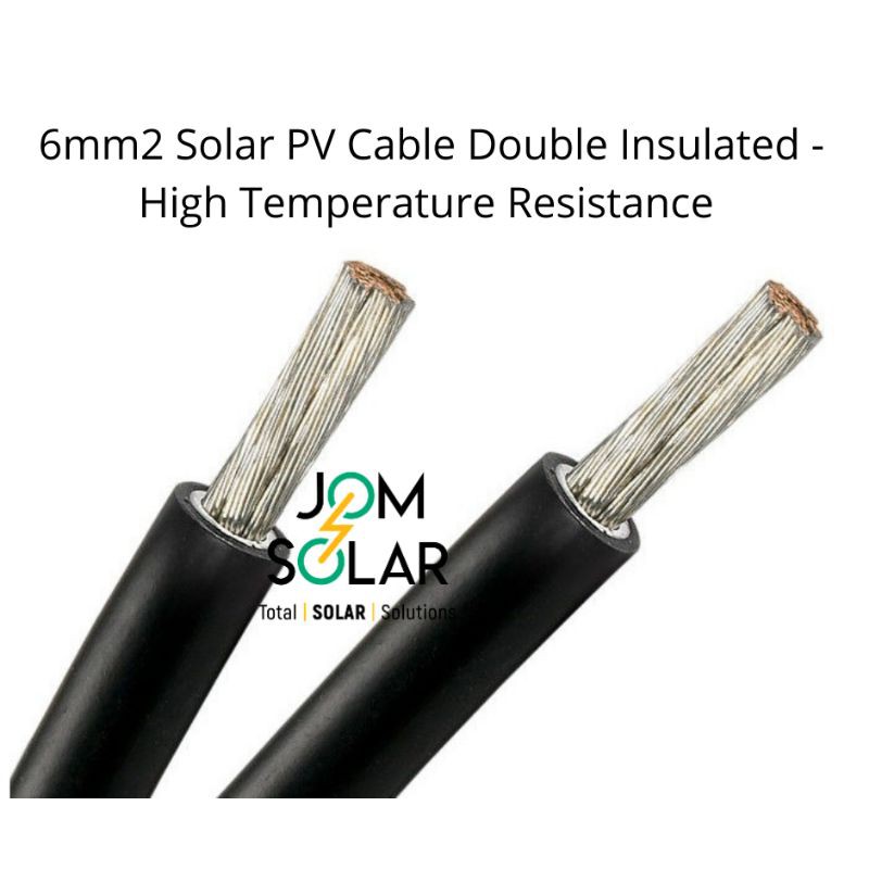 Solar DC Cable 6mm2 - Double Insulated - High temperature resistance ...