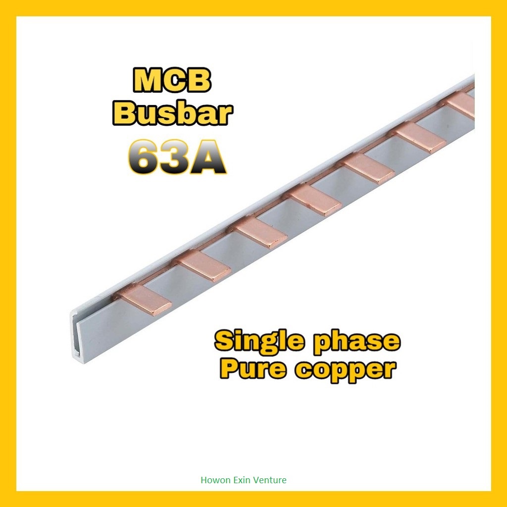 MCB Pure Copper Bar / MCB Copper Bus Bar with PVC Insulated ( 1 Pole ...