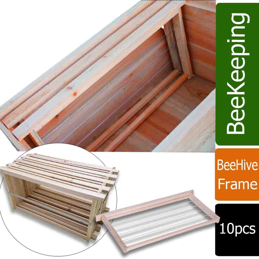 10pcs Frame for Bee Build Honeycomb Foundationless inside BeeHive Comb ...