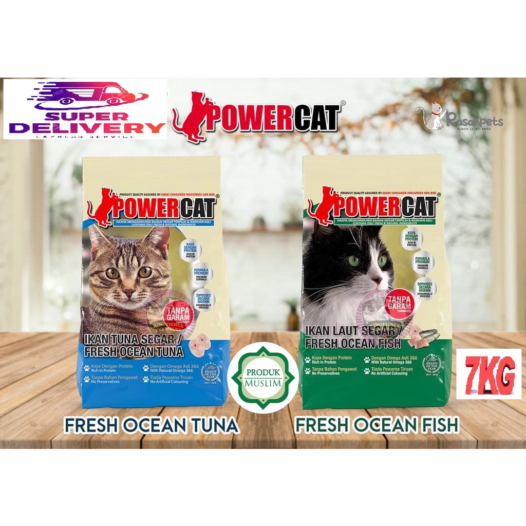 Power cat Tuna/Ocean fish / My meow 6.5kg makanan kucing power cat / My ...
