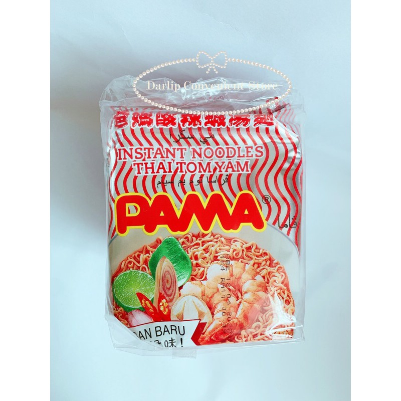 PAMA Instant Noodles Thai Tom yam 正宗酸辣虾汤面 Mi Segera Perasa Tom Yam Siam ...