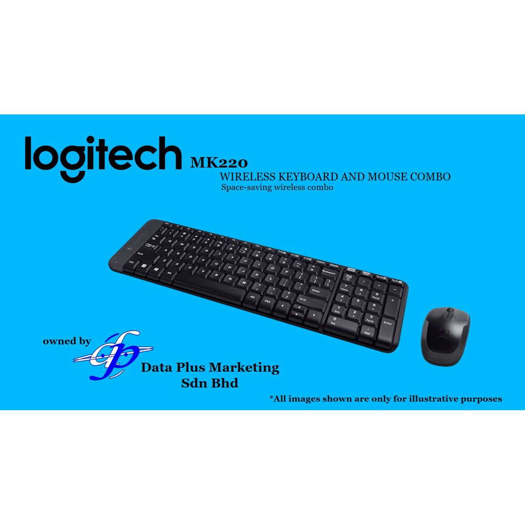 Logitech Mk220 Space Saving Wireless Keyboard And Mouse Combo Shopee Malaysia
