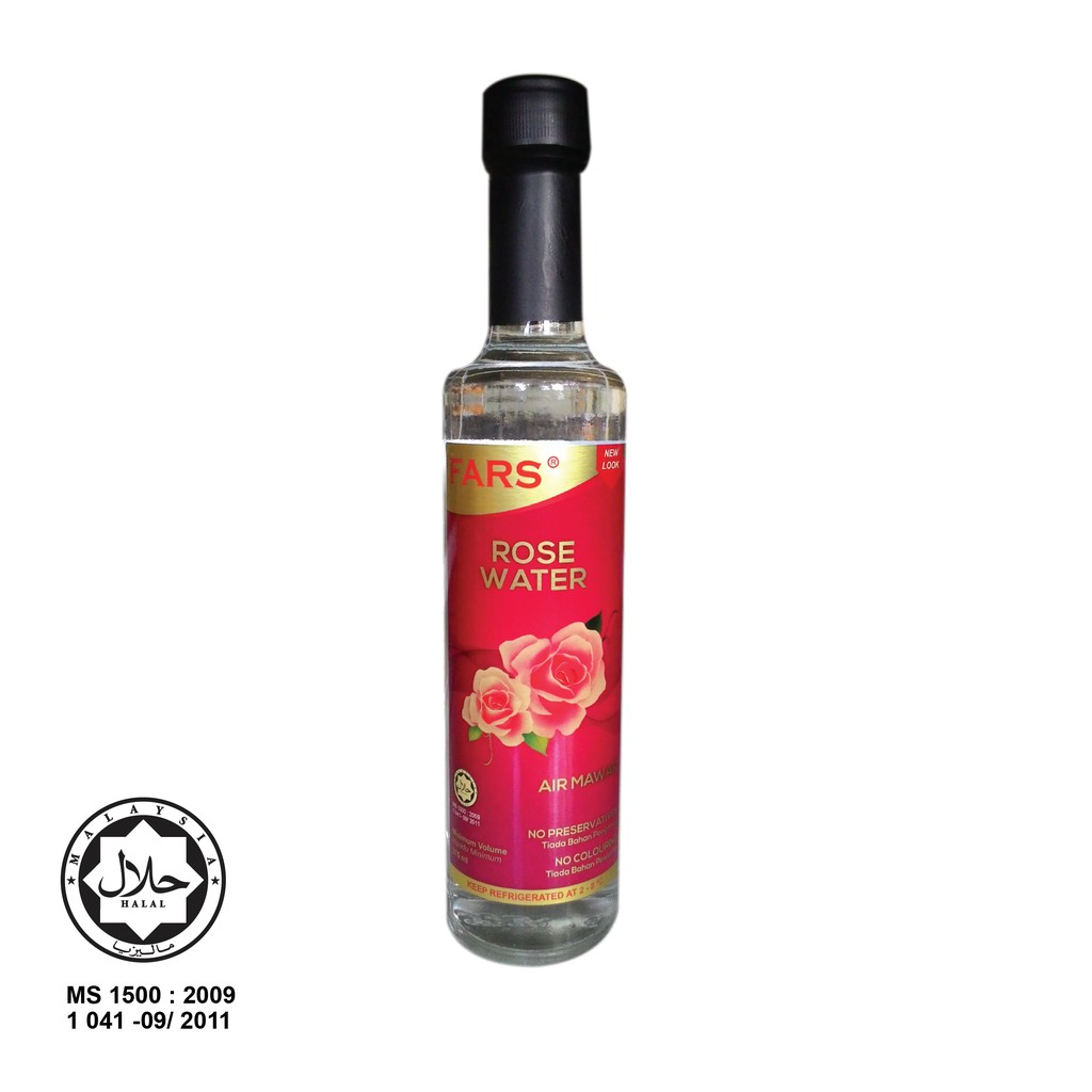 FARS Natural Rose Water 375ml / Air Mawar Bunga Ros Asli Halal | Shopee ...