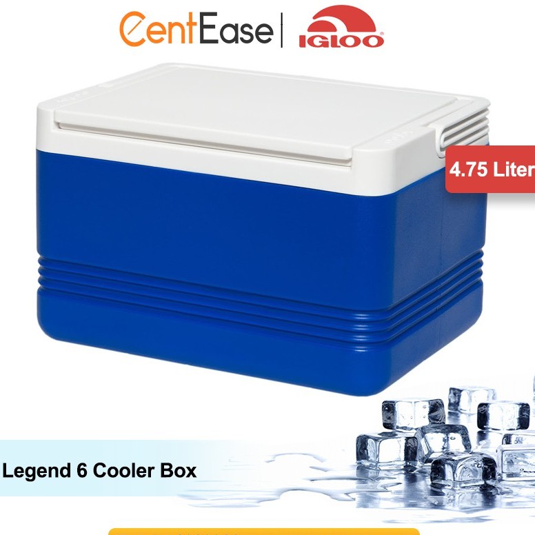 IGLOO LEGEND 5QT (4L) BEVERAGE COOLER BOX - BLUE/WHITE | Shopee Malaysia