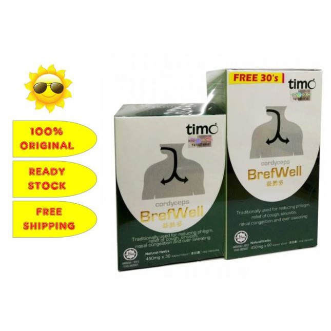 TIMO BREFWELL 450MG 90'S FOC 30'S | Shopee Malaysia