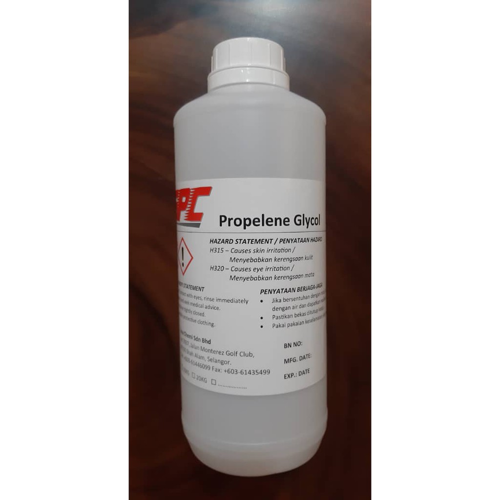 ( 1 Liter ) SPC PG Propylene Glycol ( Propane-1,2-diol PG ) 99.9% USP ...