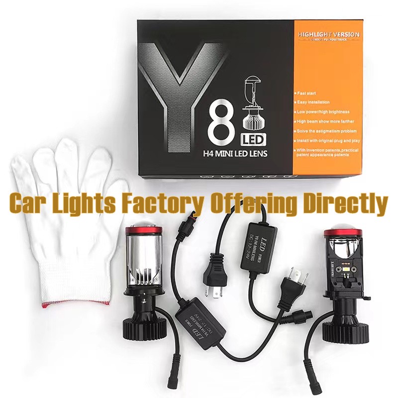 *Original*New LED Headlight Bulb Y8 H4 MINI Dual Lens Projector Car ...