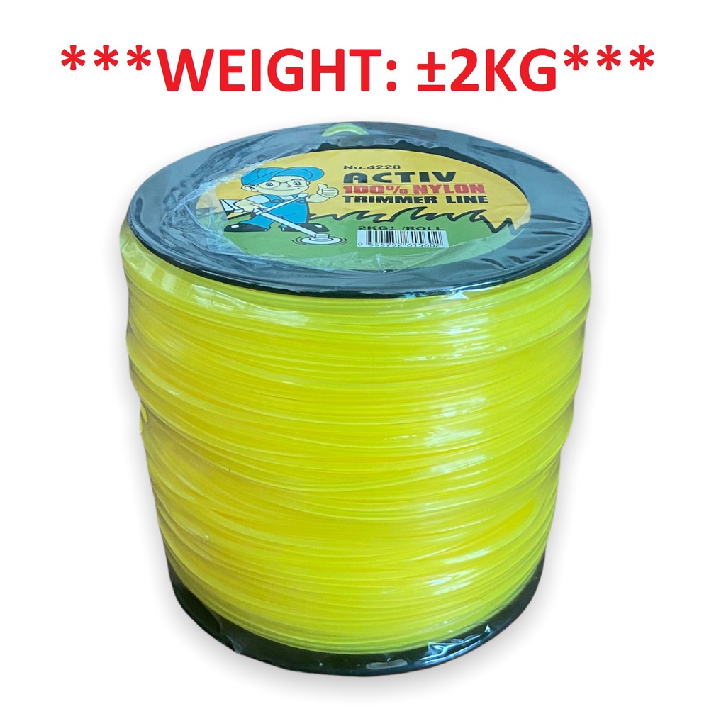 2.5KG 2KG (5LBS) BRUSH CUTTER NYLON TRIMMER LINE / 5LB NYLON GRASS TRIMMER LINE / SPOOL STRING ...