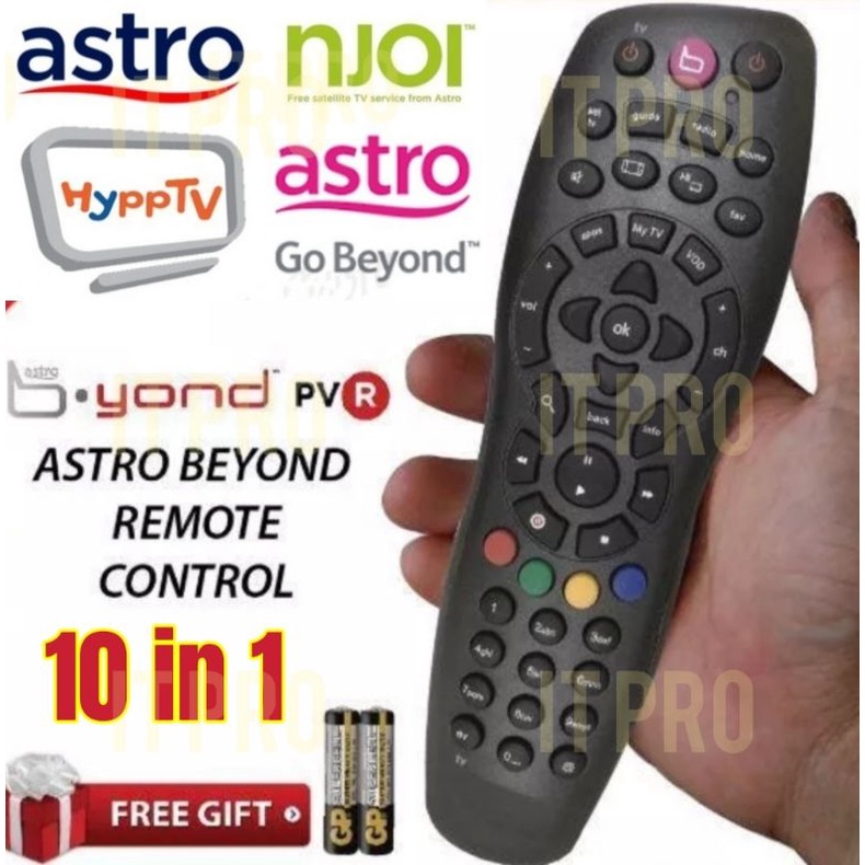 PRO🏠ASTRO PVR Beyond/Njoi 10 in 1 remote Replacement Compatible for ...