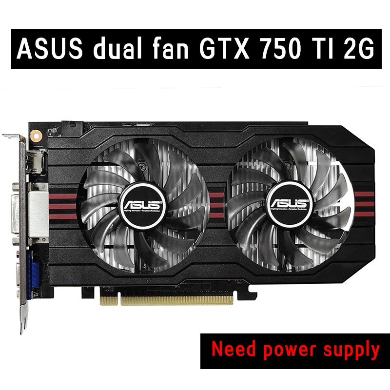 【Used】ASUS GTX 750 TI 2G 1G GT730K 1G 2G ASUS GT730-2G GT720 FML 1GD5 ...