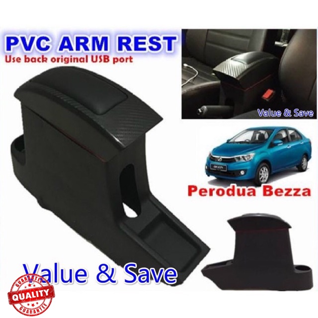 Perodua Bezza High Quality Armrest/ Console Box ( No USB ) | Shopee ...