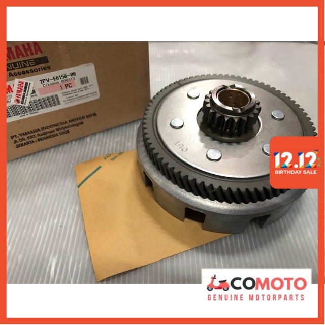 Yamaha Y15 Ysuku Primary Driven Gear Assy / Clutch Plate Gear 100% Original Yamaha Genuine Parts ...
