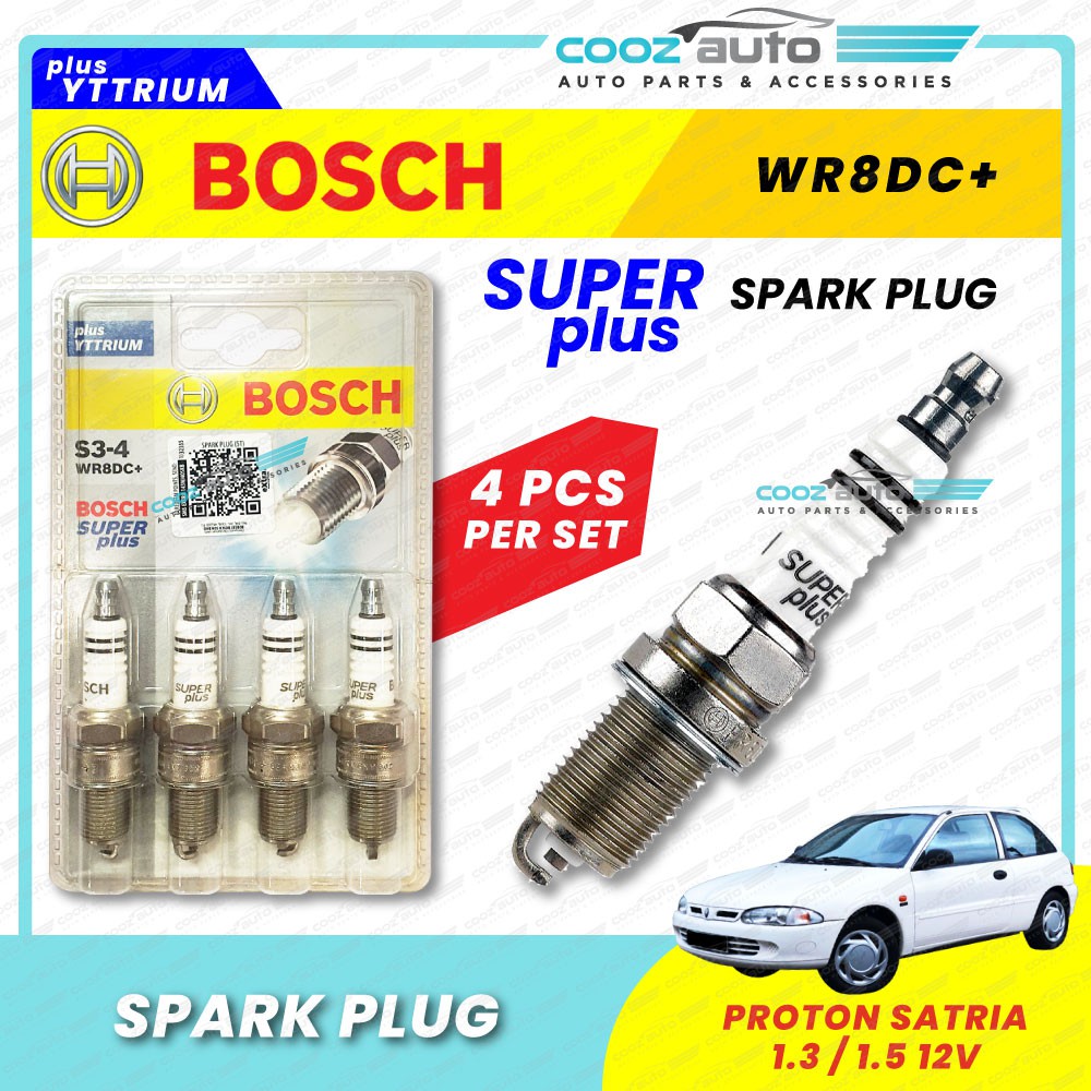 PROTON SATRIA 1.3 / 1.5 12V Bosch Super Plus with Yttrium Spark Plug ...