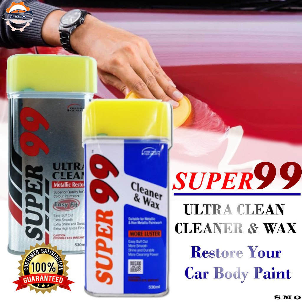 100% Original Super 99 Luster Cleaner Wax 530ml Cleaner Wax Super 99 ...