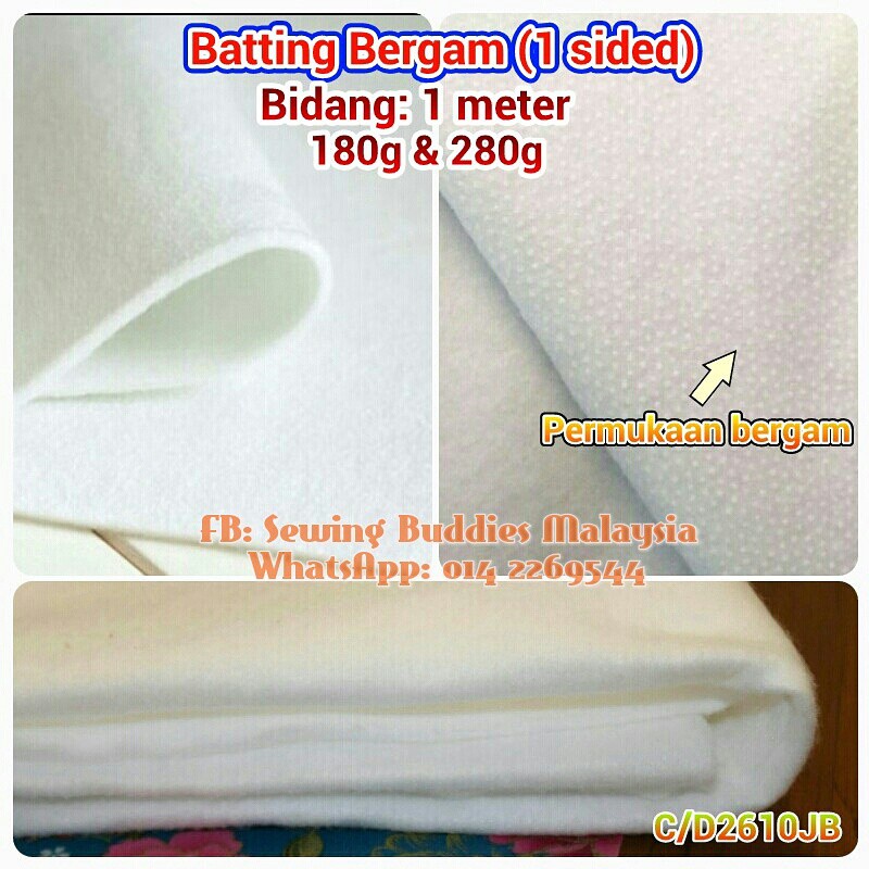 120g, 130g, 180g, 280g & 400g Polyester Batting (With / Without Glue) | Shopee Malaysia