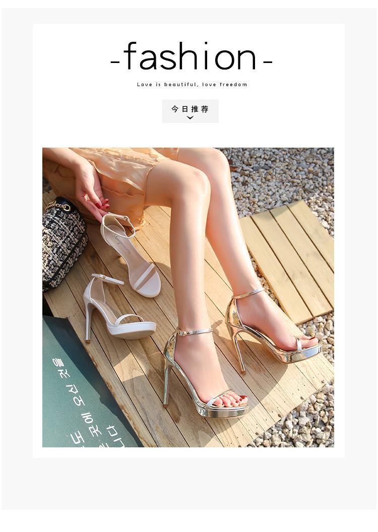 Thick-Soled High Heels Strap Sexy Model T Taiwan Catwalk | Shopee Malaysia