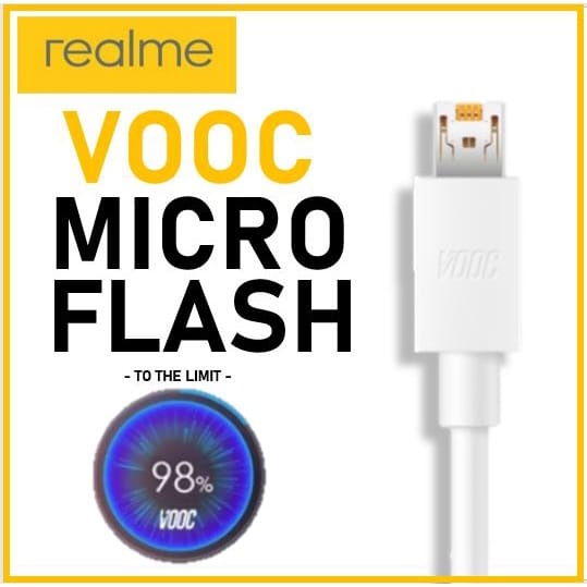 REALME 5A 120W 65W 20W SUPER VOOC CABLE TYPE C OR MICRO USB DATA FAST ...