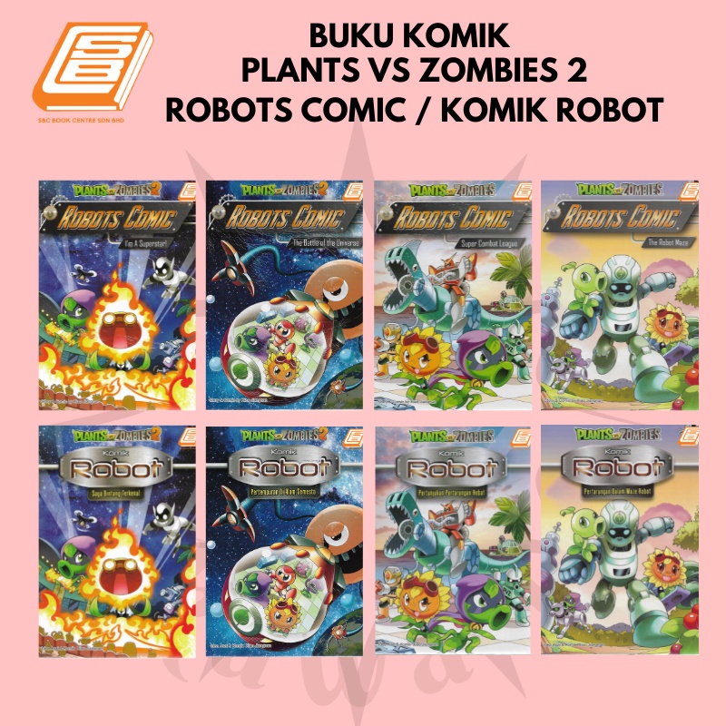 [SBCB]Buku Komik: Plants Vs Zombies 2 Robots Comic.Komik Robot | Shopee ...