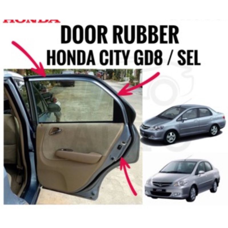 Honda city SEL GD6 GD8 door window rubber | Shopee Malaysia