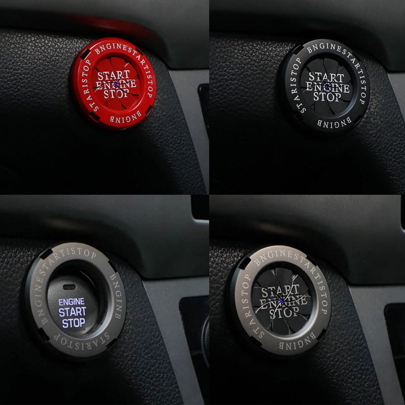 Zinc Alloy Car Engine Ignition Starter Cover Universal Engine Start ...