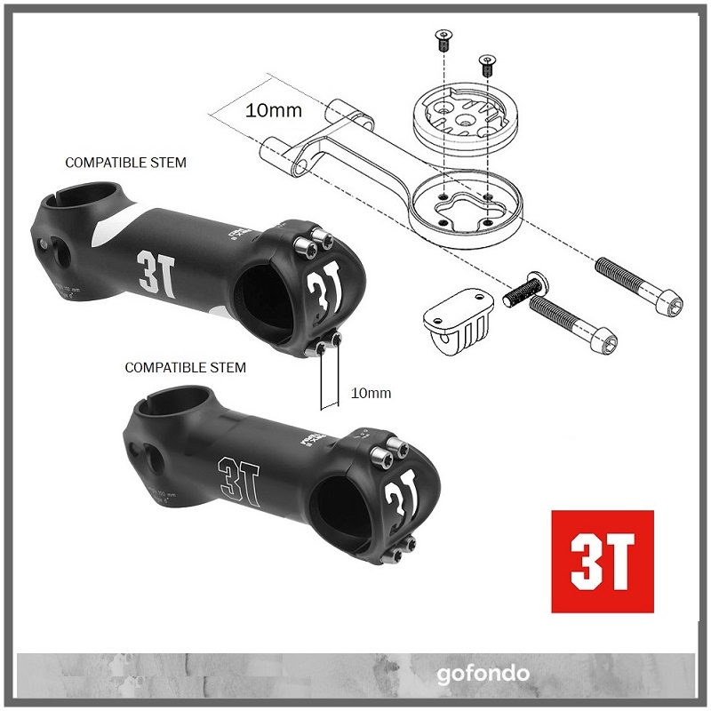 COMPUTER MOUNT GARMIN BRYTON WAHOO FOR 3T ARX II PRO STEM | Shopee Malaysia