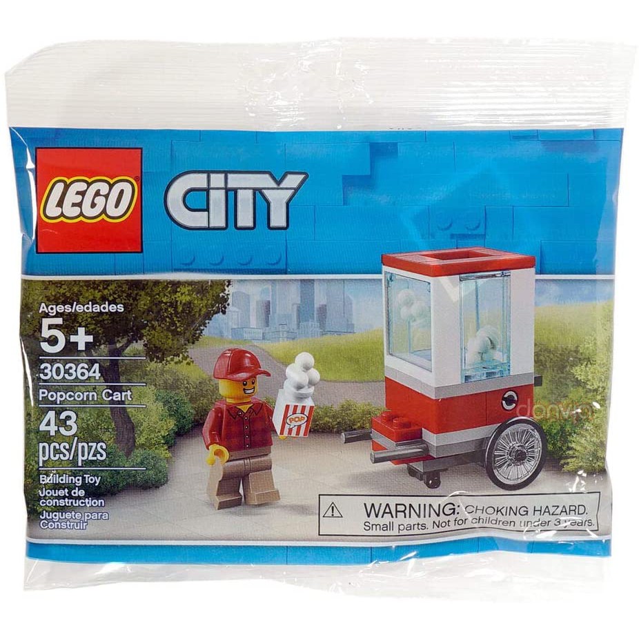 [BricksInBoots] LEGO City Popcorn Cart Polybag (30364)(43pcs)(Exclusive ...