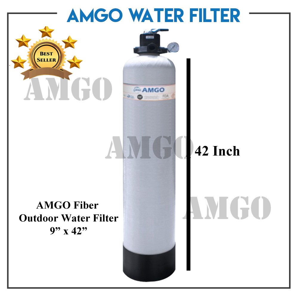 AMGO 942 FRP Outdoor Filter Master Fiber Glass Water Filter, Water ...