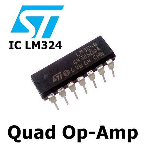 IC Op-Amp LM324 / IC LM324 / LM324 / LM 324 LM324N LM 324N IC Quad Op ...