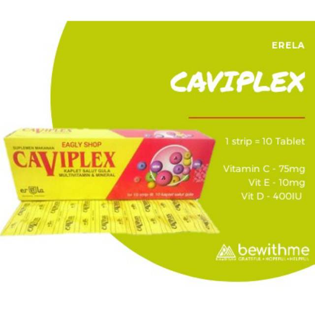 CAVIPLEX STRIP 10 TABLET VITAMIN C VITAMIN E | Shopee Malaysia
