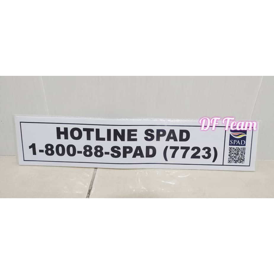 Lorry Sticker Hotline Spad Sticker For Lorry (48cm x 10cm) | Shopee ...