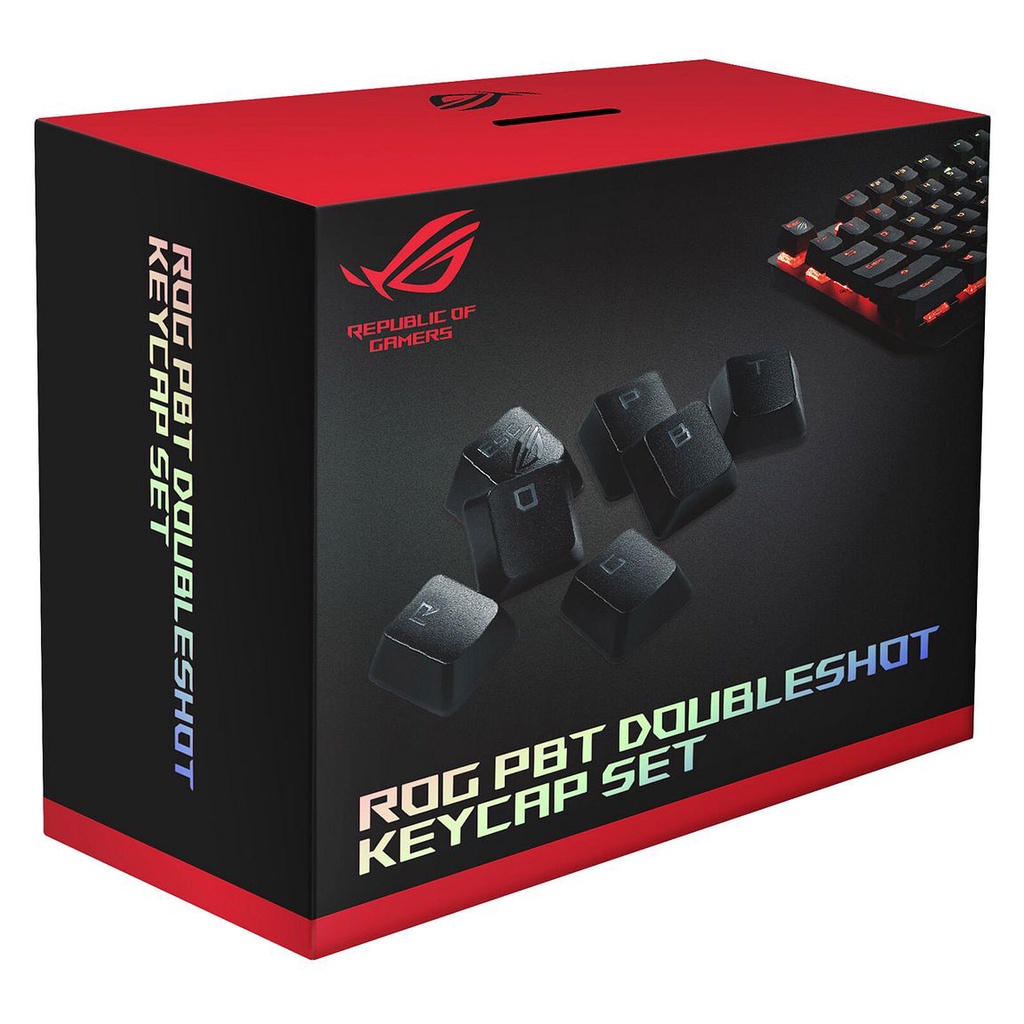 ASUS ROG PBT Keycap Set AC03 (124 Keycaps US/UK Layouts) 90MP0280 ...