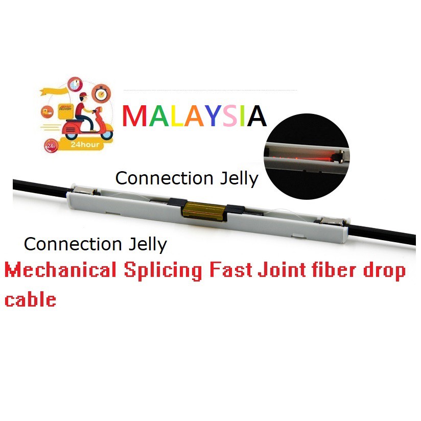 Fiber Optic Mechanical Splice FTTH Fast Connector 10pcs with cover box ...