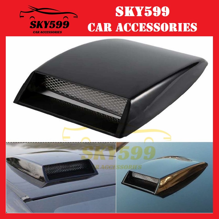 Universal Car Decorative Air Flow Intake Scoop Bonnet Vent Sticker ...