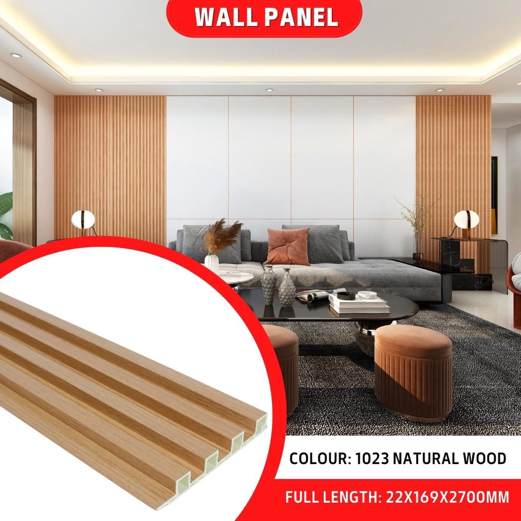 (1.45m)Wall Panel & PVC L-Profile for Home Living Decor-6 Colors| DIY ...