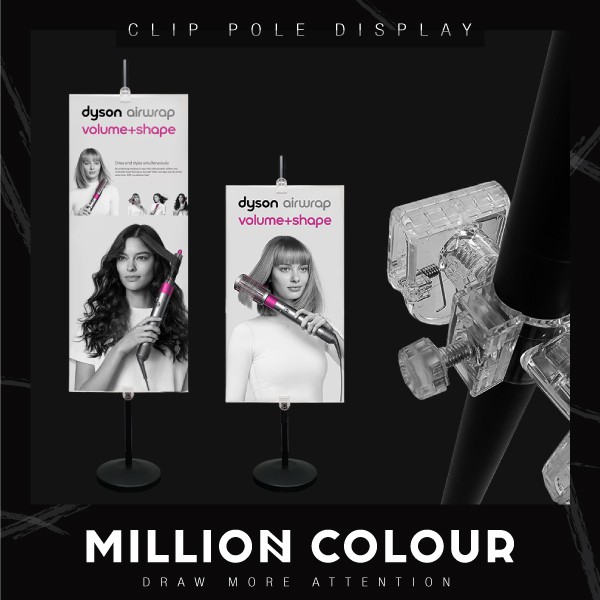 Clip Pole Poster Display Stand / Clip Pole Banner Stand / Poster Clip ...