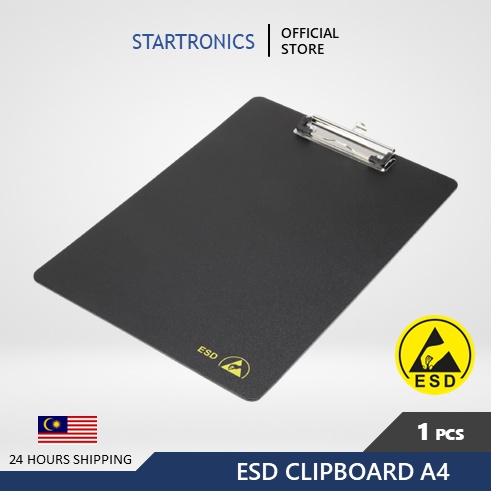 ESD Clipboard A4 Black Cleanroom Antistatic | Shopee Malaysia