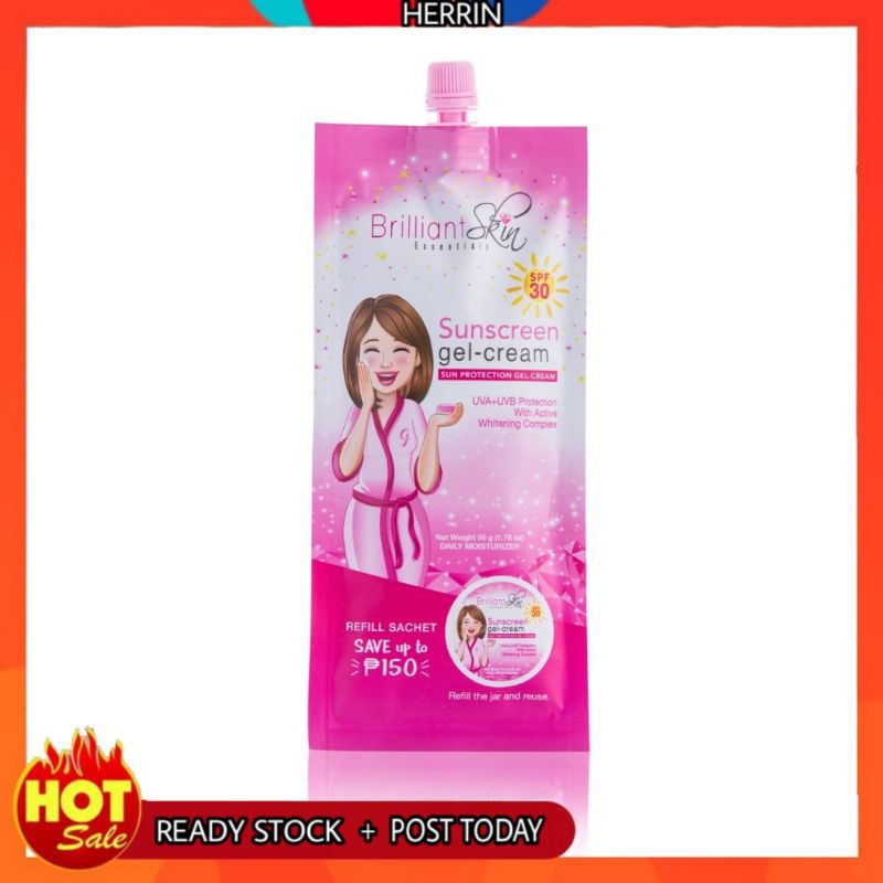 🔥Brilliant Sunscreen Gel Cream 50g🔥KH | Shopee Malaysia