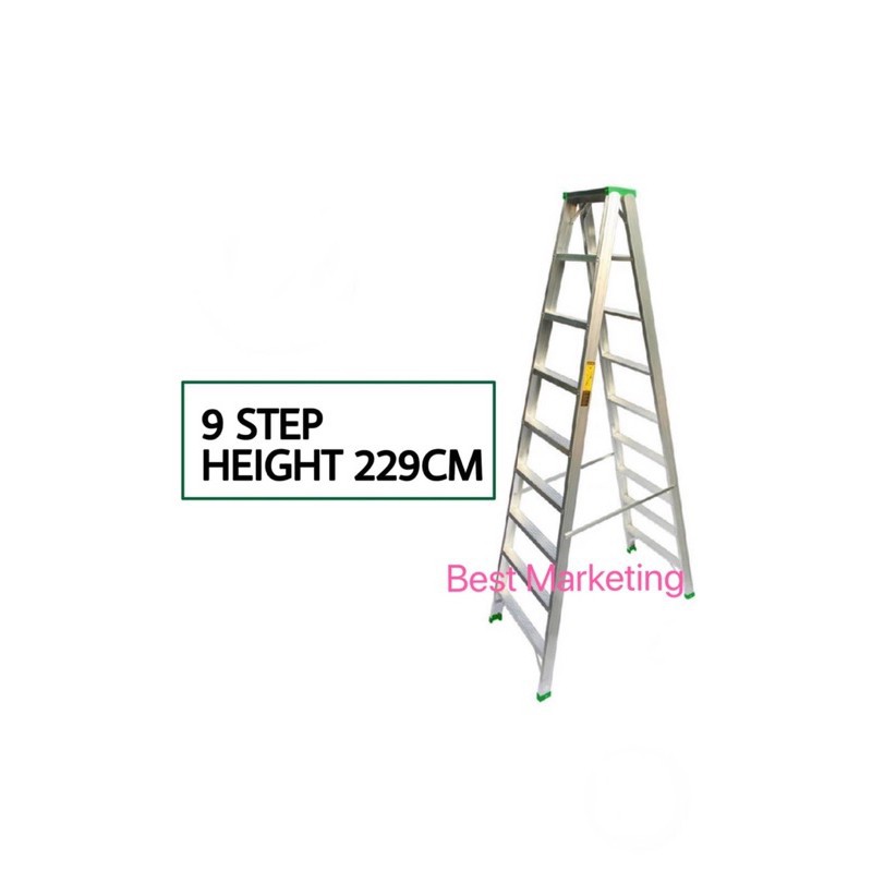 DS9 Steps Double Sided Ladder / Tangga 9 Steps | Shopee Malaysia