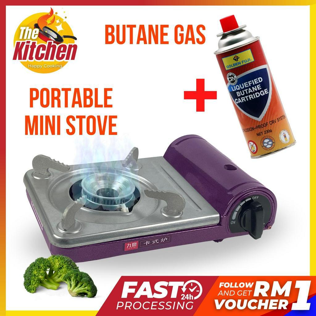 Portable Mini Camping Gas Stove Butane Cooker For Camping Hiking Picnic ...