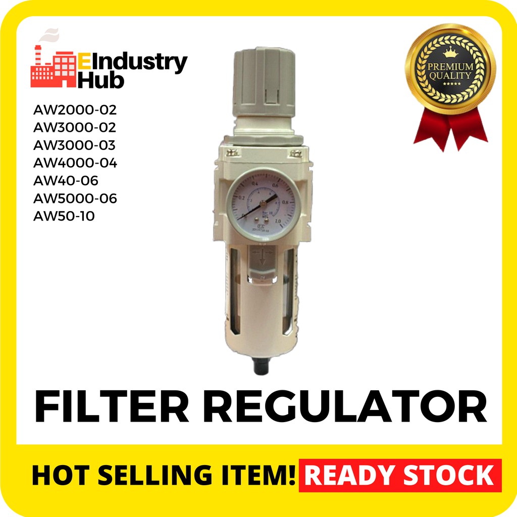 Swish SMC Type Air Regulator Compressor Air Filter Water Separator (AW2000-02 AW3000-03 AW4000 ...
