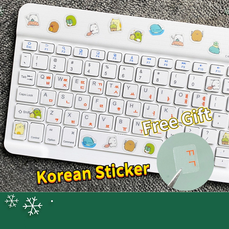 Korean Keyboard Sticker Transparent Cartoon Cute Keyboard Sticker for ...