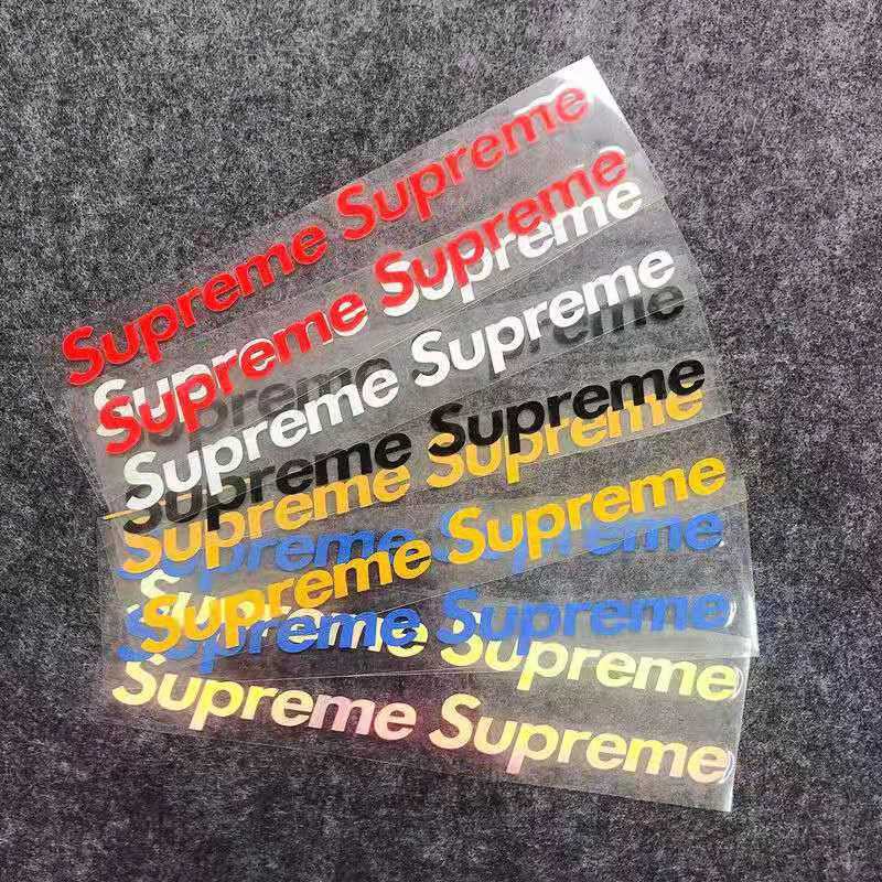 Supreme Street Wear LOGO Reflective Sticker LOGO Laser Reflective ...