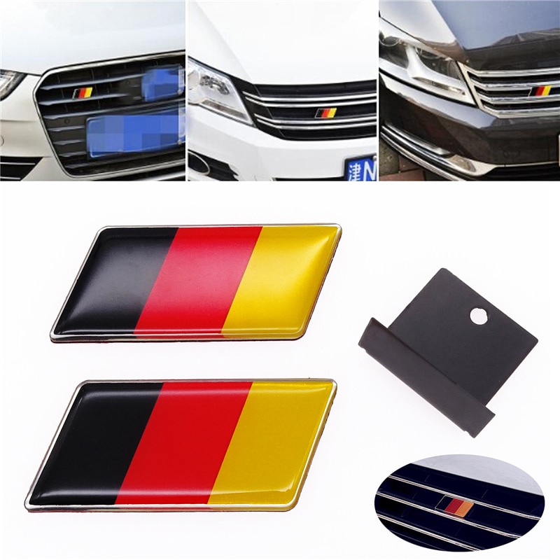Universal Car Sticker German Flag Emblem Badge Emblem Deutsch Bumper ...