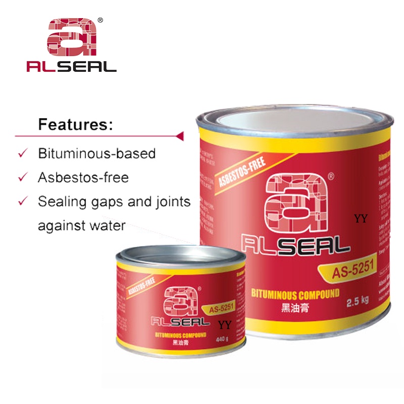 YY DiY ALSEAL Bituminous Compound Roof Compound Bitumen Sealant Bitumen ...