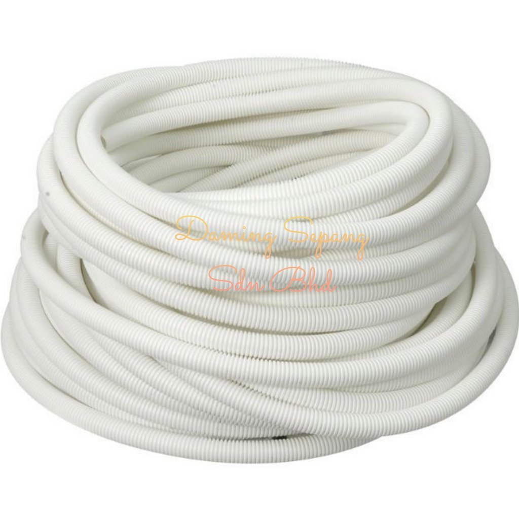 Superflex PVC Conduit Corrugated Flexible Pipe 20mm/ 25mm(White / Black ...
