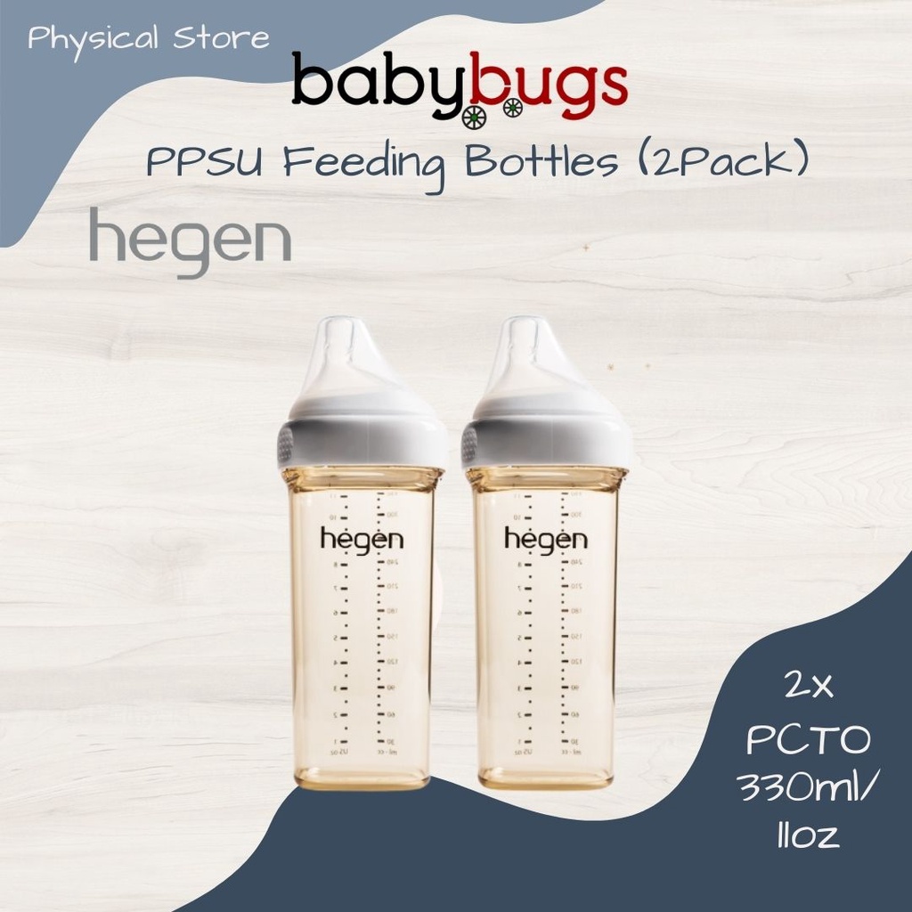 Hegen PCTO™ 330ml/11oz Feeding Bottle PPSU (2-pack) | Shopee Malaysia