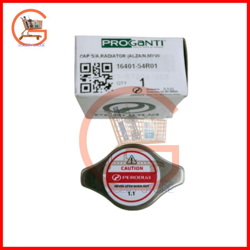 Radiator Cap ORIGINAL R126 1.1 Perodua Myvi Lagibest Alza Icon (16401 ...