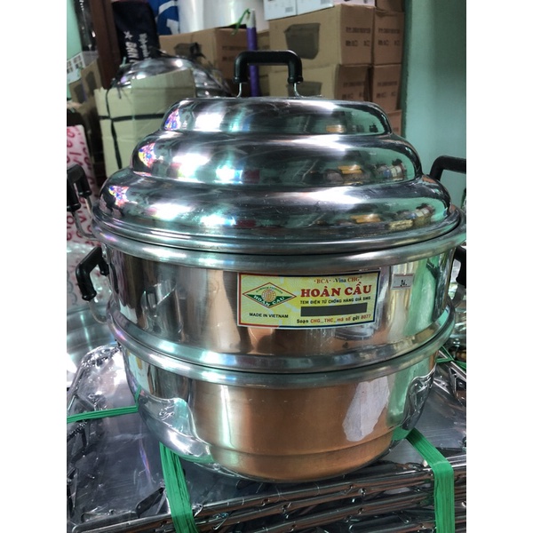 Type 1 Genuine Aluminum Steamer With Genuine Stamp Hoan Cau Cau Double ...