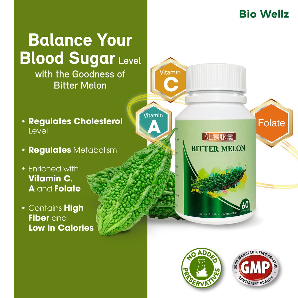 [180 Capsule] Peria Kapsul Kencing Manis, Bitter Melon, Kawal Gula ...