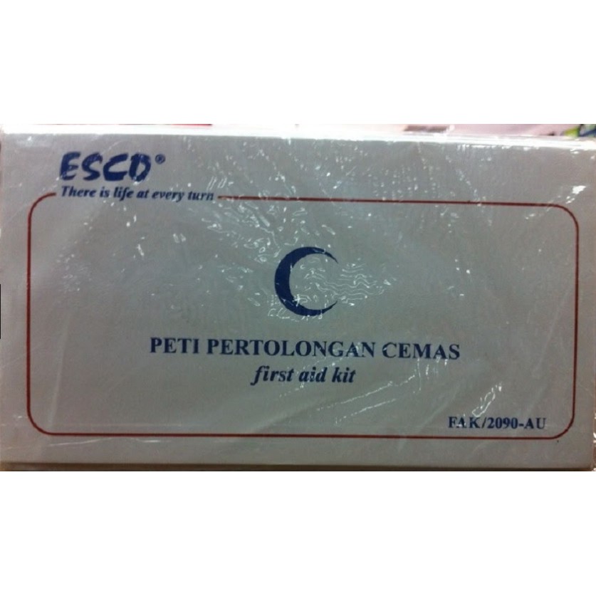 ESCO PVC First Aid Kit Box -Auto Equipped Set (FAK/2090-AU) | Shopee ...